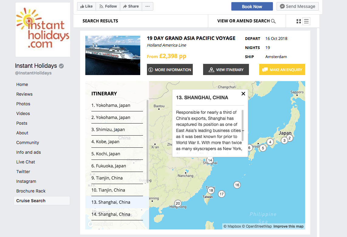 The Cruise Search - New Features, Cruise Lines and Smart Linking - Widgety